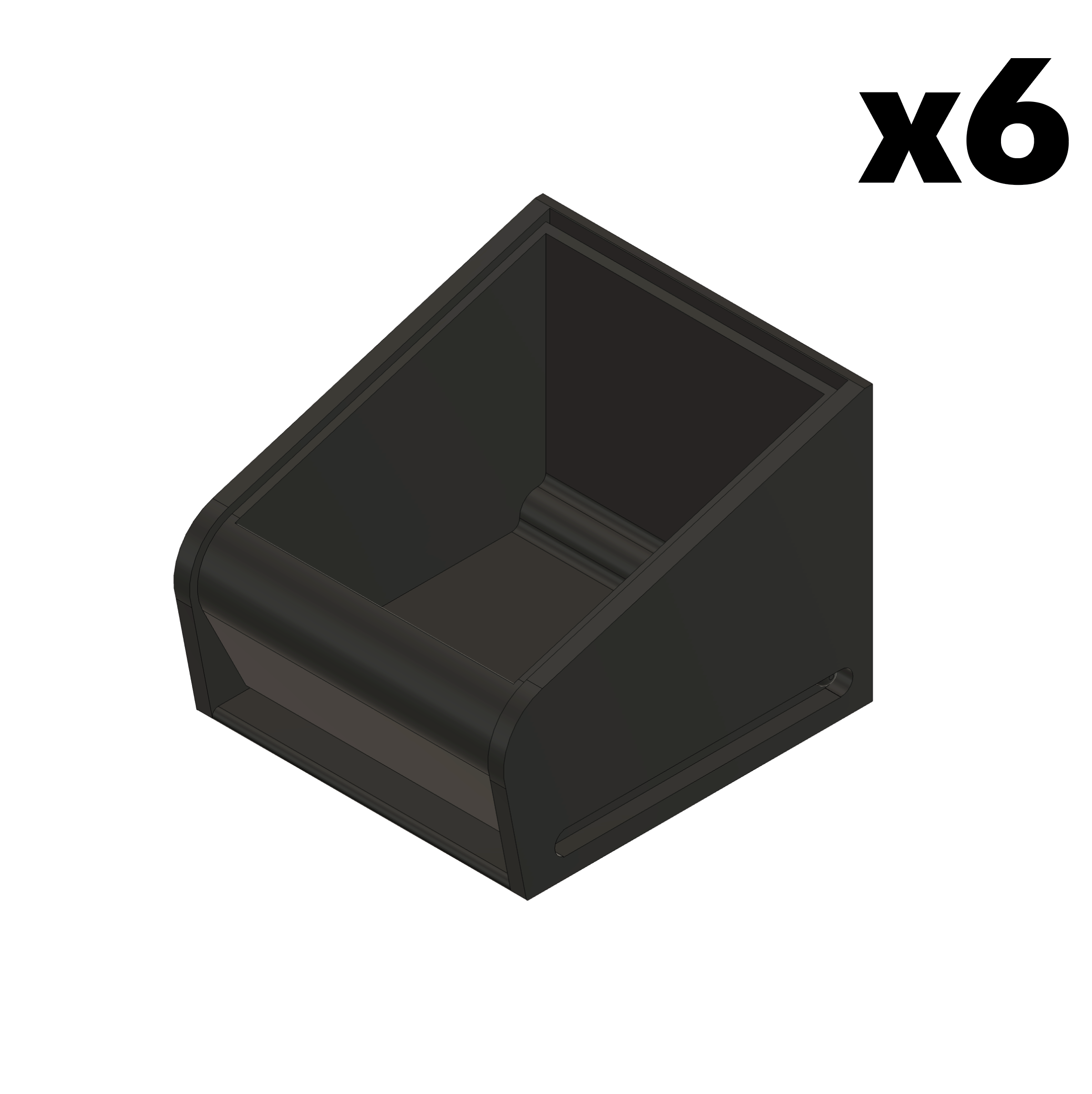 JAGERMOUNT™ Pack Of 6 Slide Out Boxes